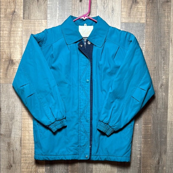 Jackets & Coats | Vintage Teal Blue Jacket | Poshmark